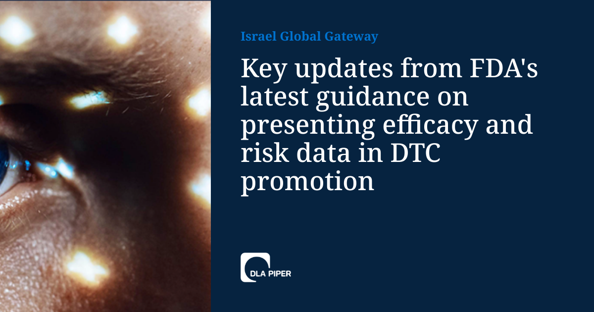 Key updates from FDA's latest guidance on presenting efficacy and risk ...