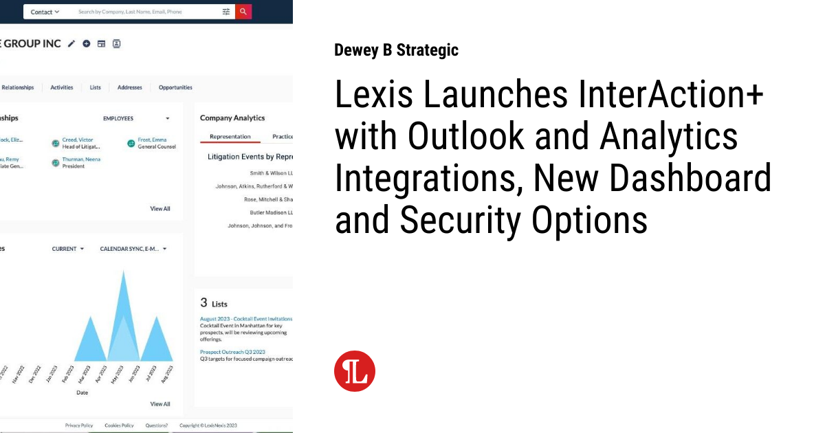 Lexis Launches InterAction+ with Outlook and Analytics Integrations ...