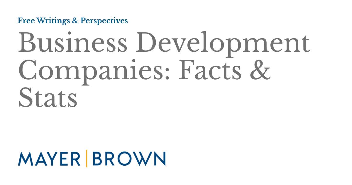Business Development Companies: Facts & Stats | Free Writings ...