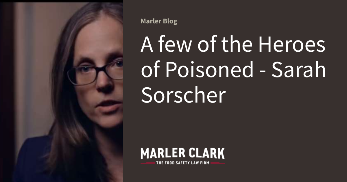 A few of the Heroes of Poisoned - Sarah Sorscher | Marler Blog