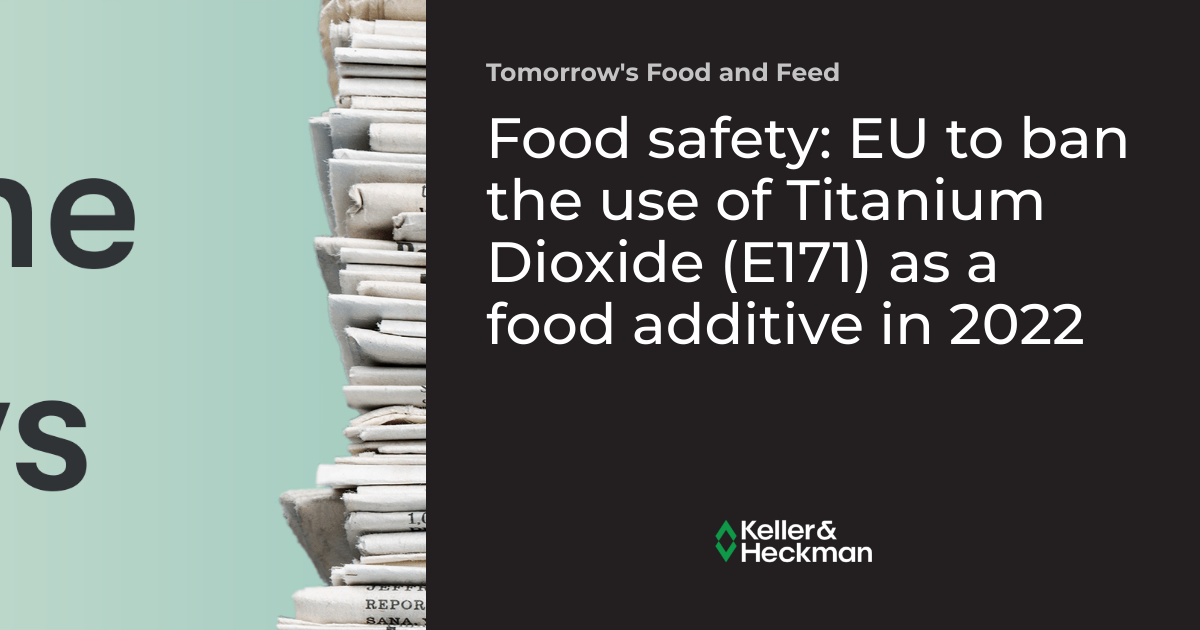 Food safety: EU to ban the use of Titanium Dioxide (E171) as a food ...
