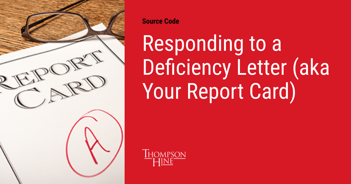 Responding to a Deficiency Letter (aka Your Report Card) | Investment ...