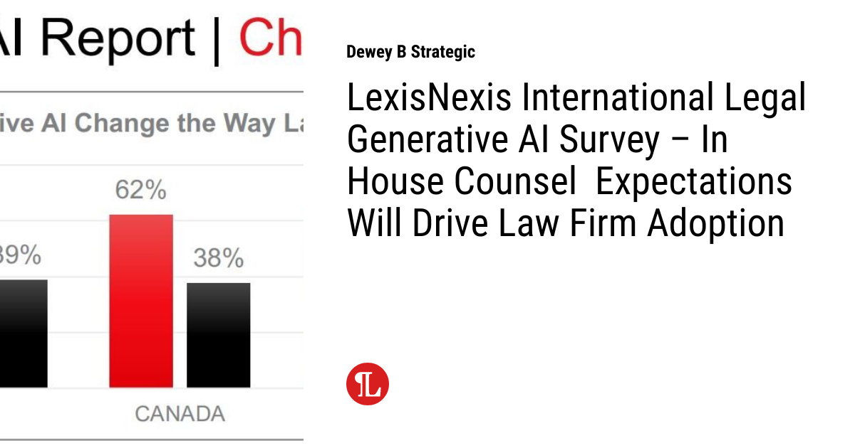 LexisNexis International Legal Generative AI Survey – In House Counsel ...
