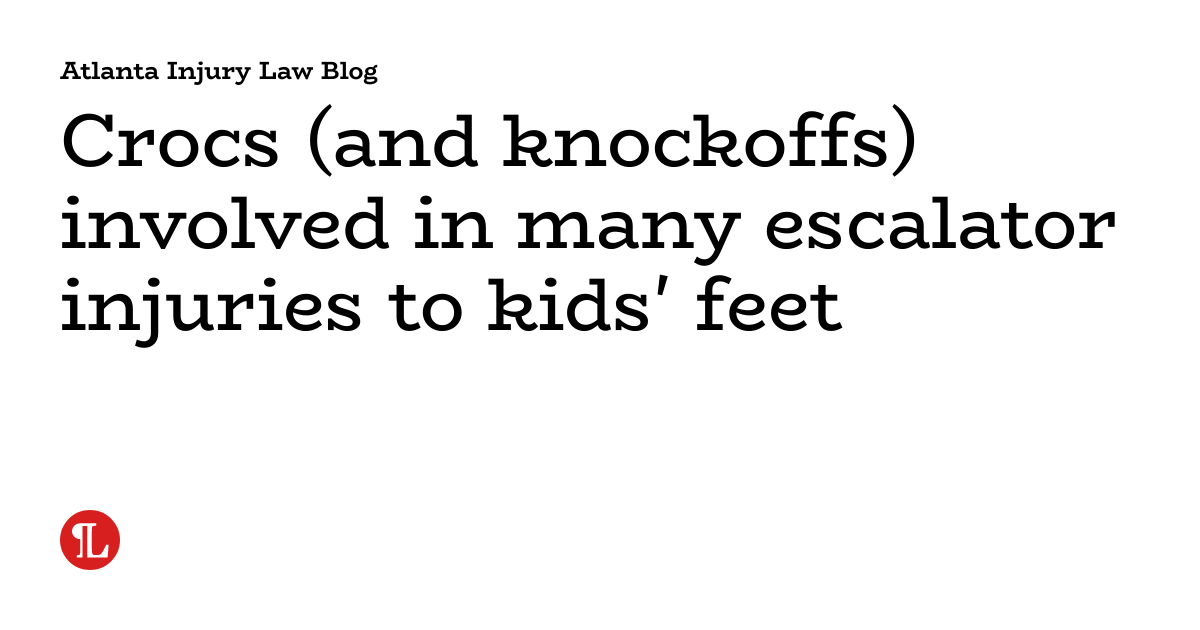 Crocs (and knockoffs) involved in many escalator injuries to kids' feet ...