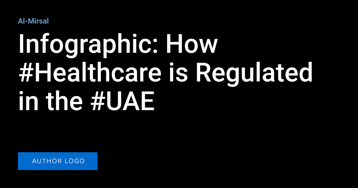 Infographic: How #Healthcare is Regulated in the #UAE | Al-Mirsal