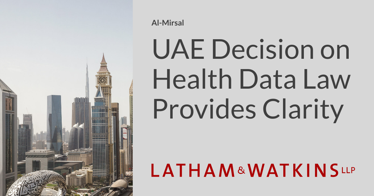UAE Decision on Health Data Law Provides Clarity | Al-Mirsal