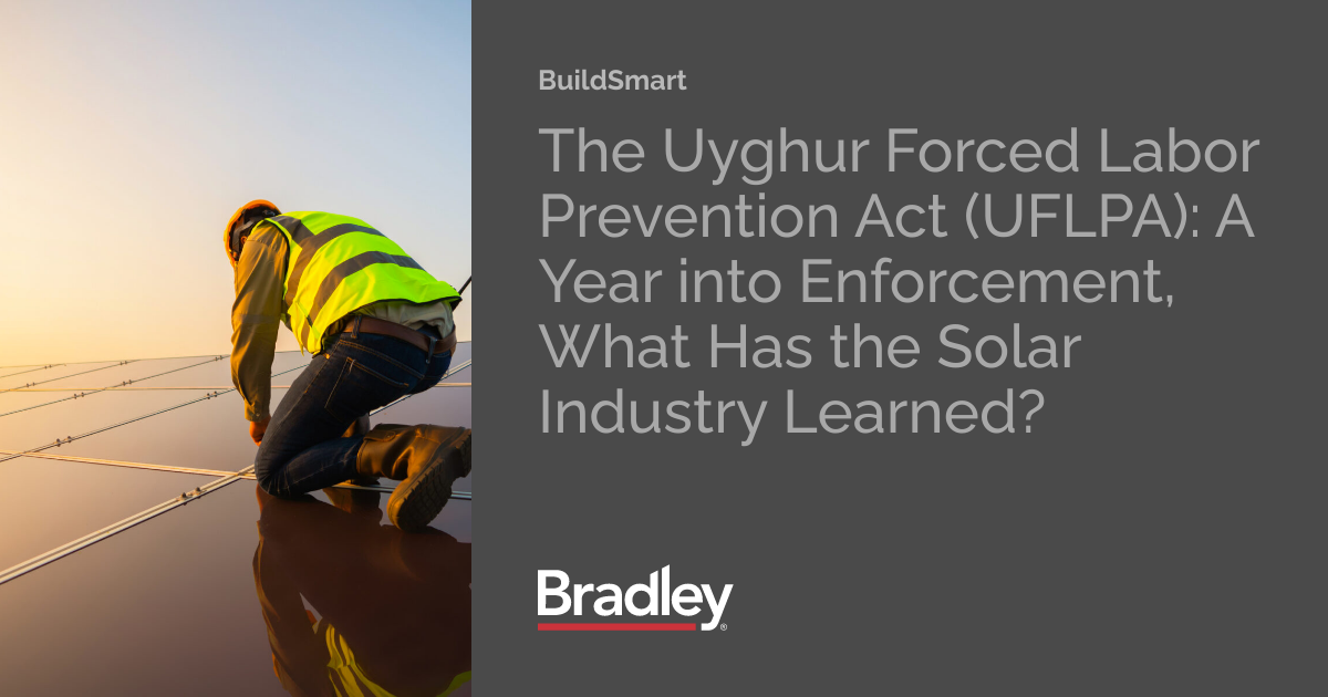 The Uyghur Forced Labor Prevention Act (UFLPA): A Year into Enforcement ...