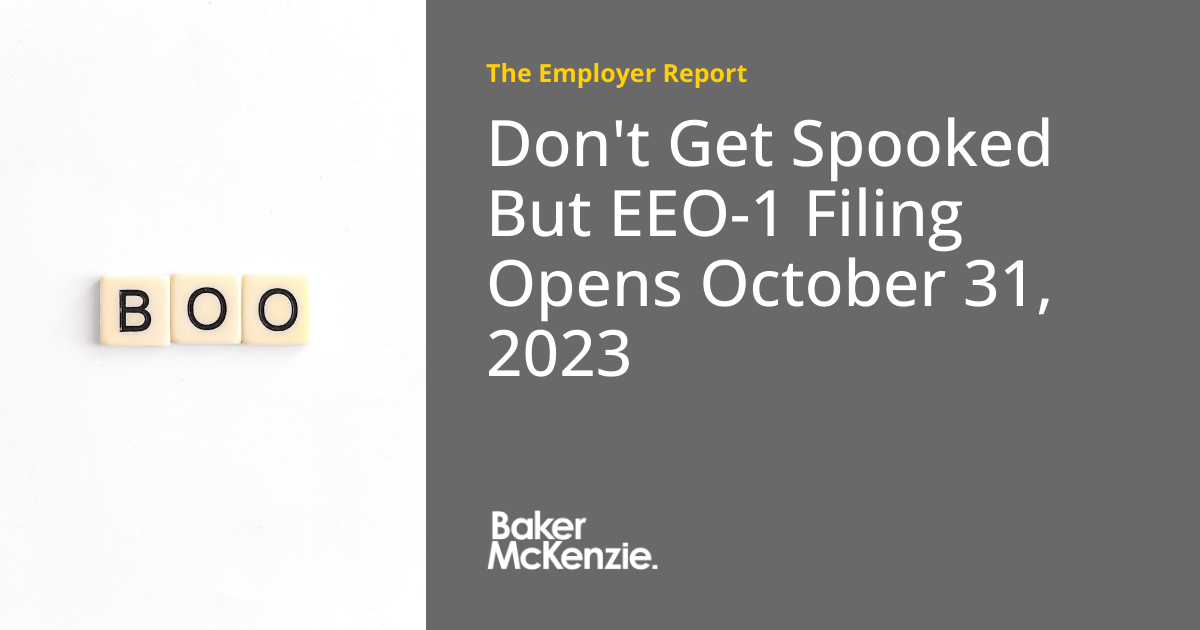 Don't Get Spooked But EEO-1 Filing Opens October 31, 2023 | The ...