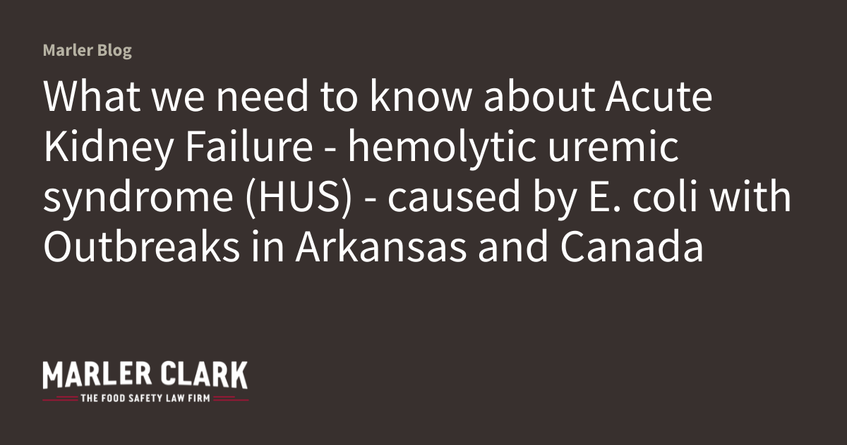 What we need to know about Acute Kidney Failure - hemolytic uremic ...