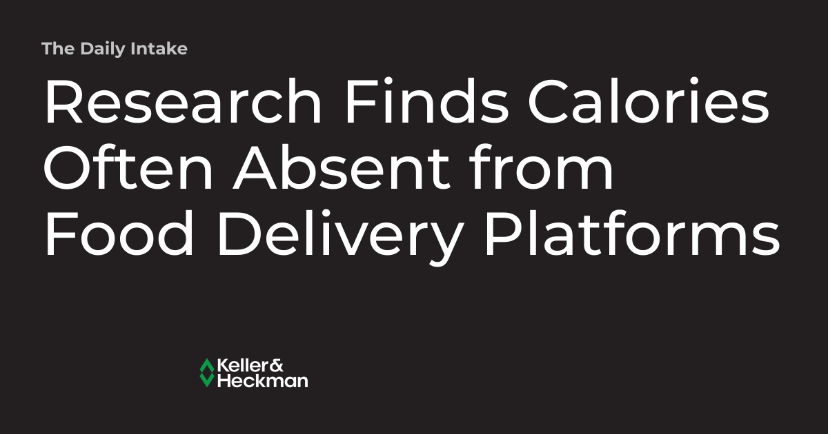 Research Finds Calories Often Absent from Food Delivery Platforms | The ...
