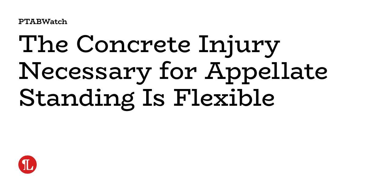 Concrete Injury Necessary for Appellate Standing Has Flex