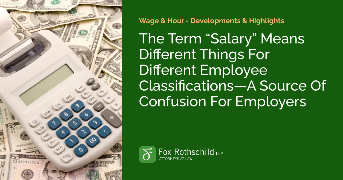 The Term “Salary” Means Different Things For Different Employee ...