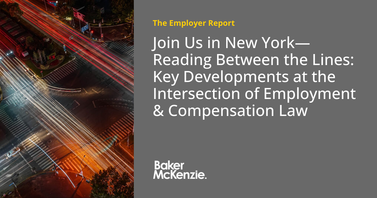 Join Us in New York—Reading Between the Lines: Key Developments at the ...