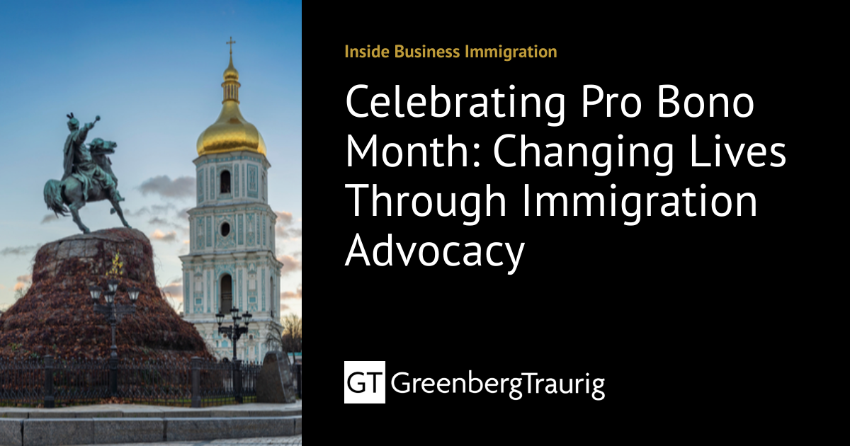 Celebrating Pro Bono Month: Changing Lives Through Immigration Advocacy ...