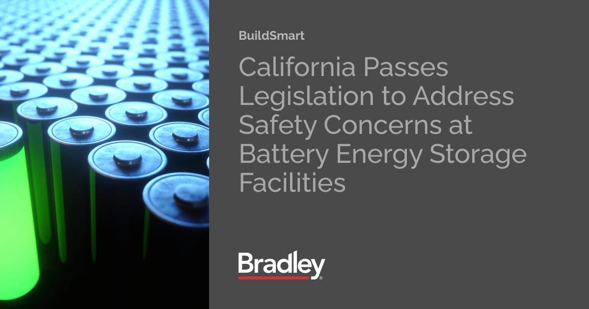 California Passes Legislation to Address Safety Concerns at Battery ...