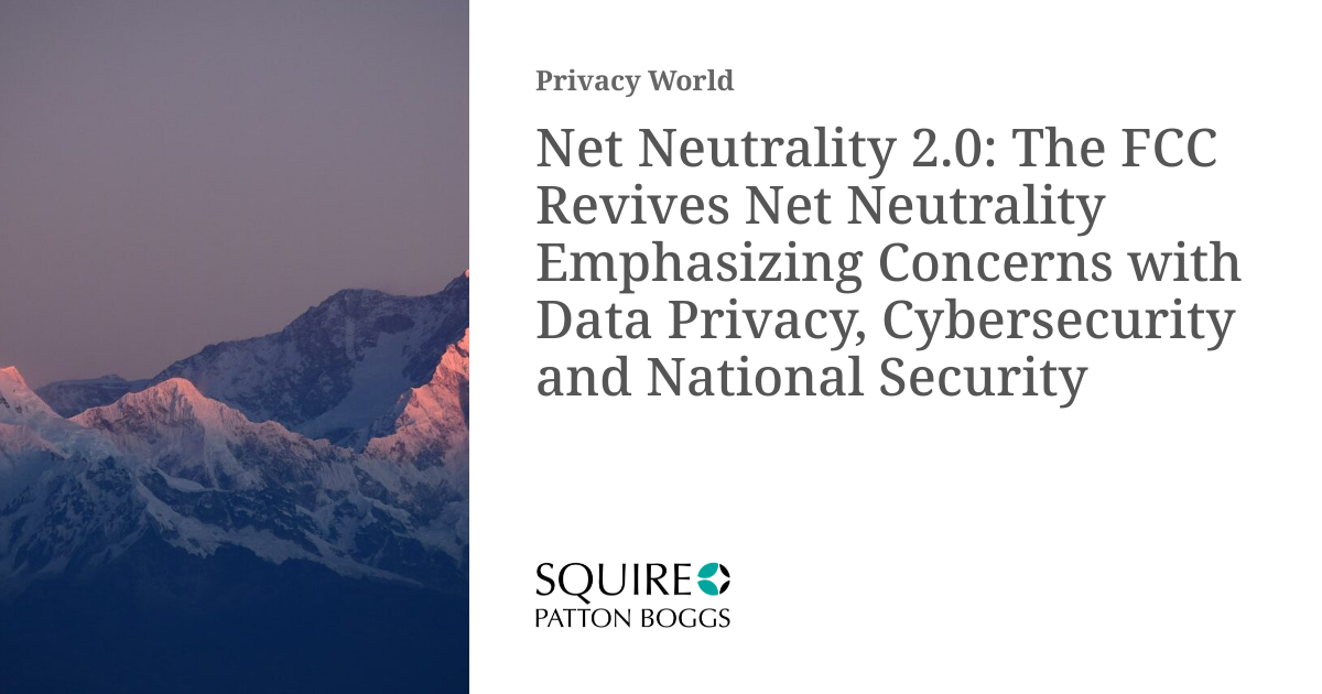 Net Neutrality 2.0: The FCC Revives Net Neutrality Emphasizing Concerns ...