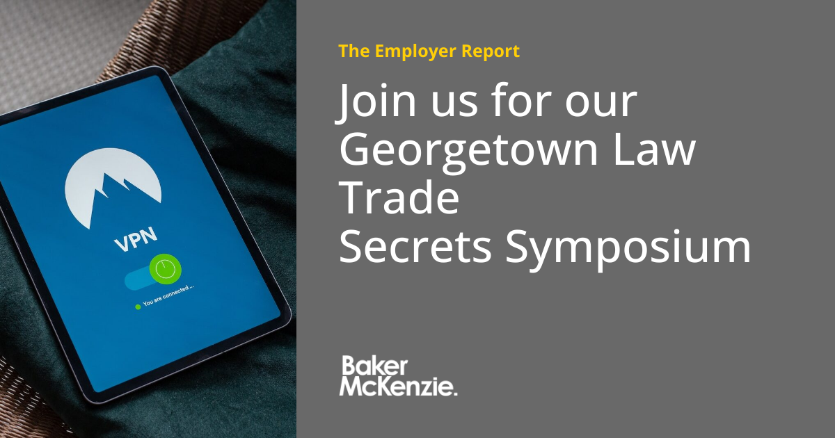 Join us for our Georgetown Law Trade Secrets Symposium | The Employer ...