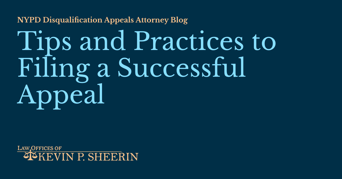 Tips and Practices to Filing a Successful Appeal