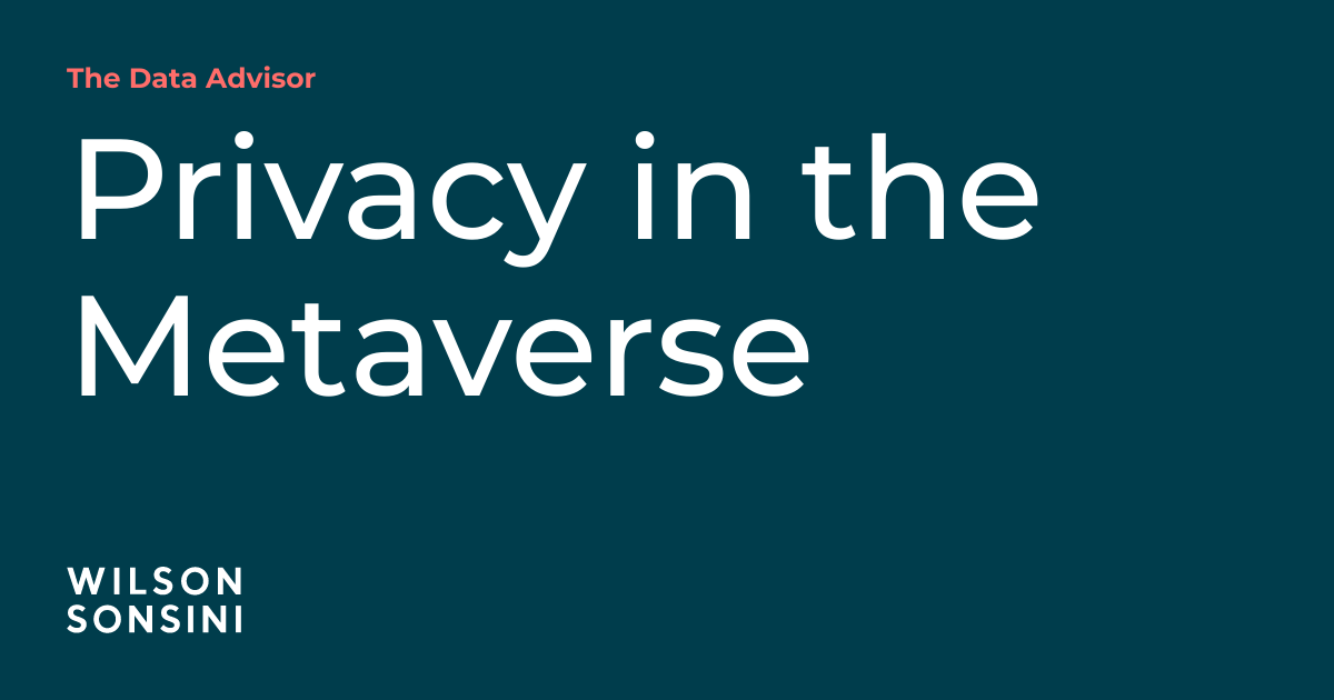 Privacy in the Metaverse | The Data Advisor
