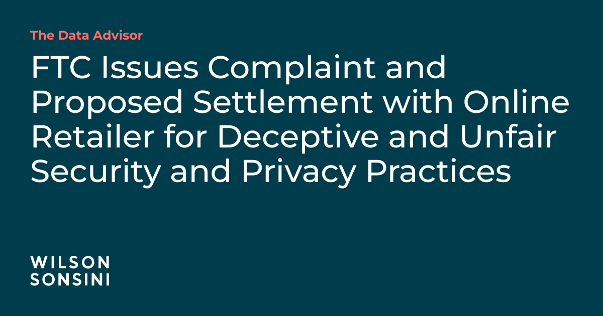 FTC Issues Complaint and Proposed Settlement with Online Retailer for ...