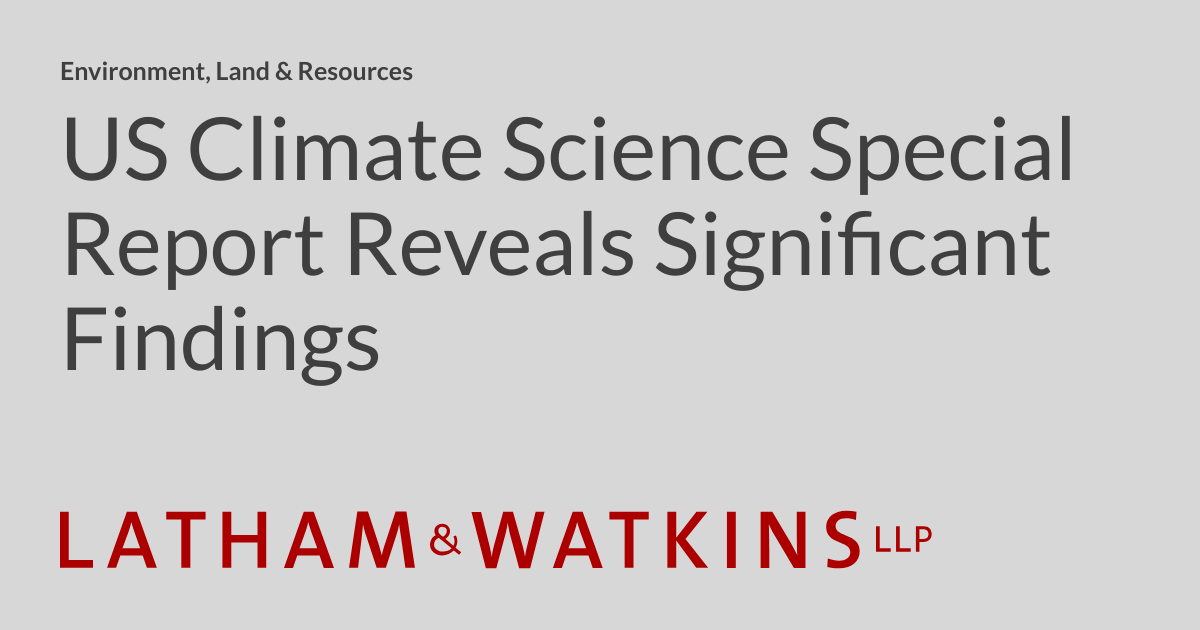 US Climate Science Special Report Reveals Significant Findings ...