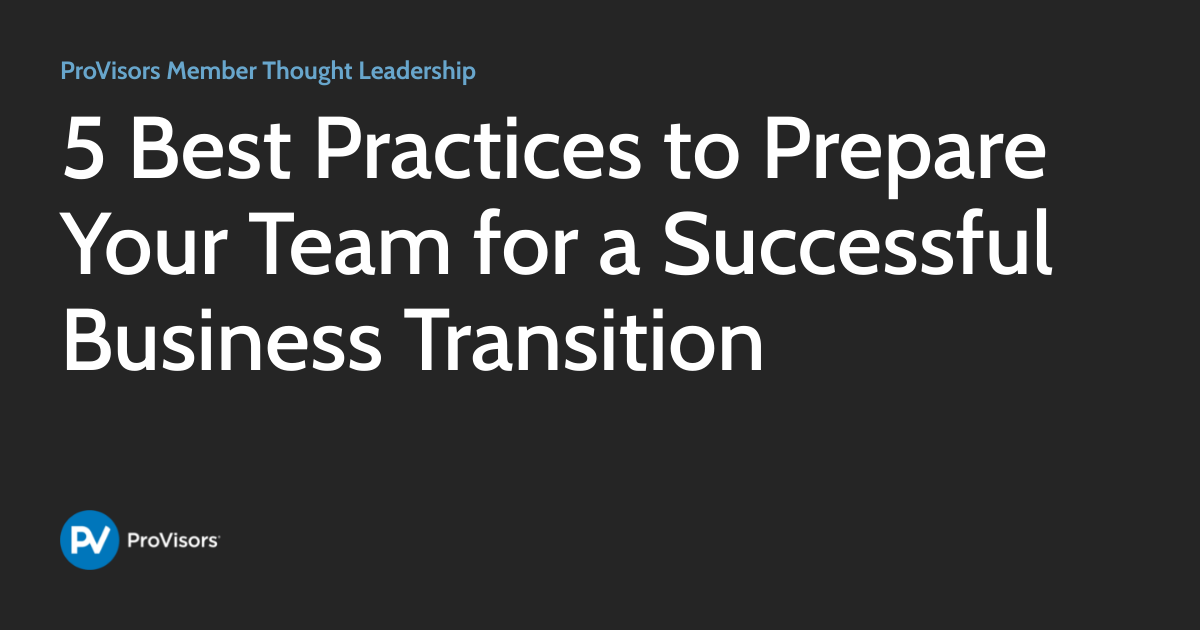 5 Best Practices to Prepare Your Team for a Successful Business ...