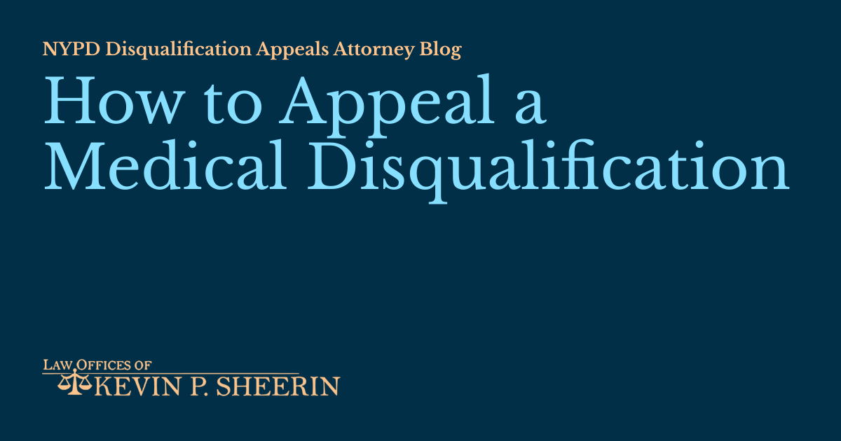 How to Appeal a Medical Disqualification