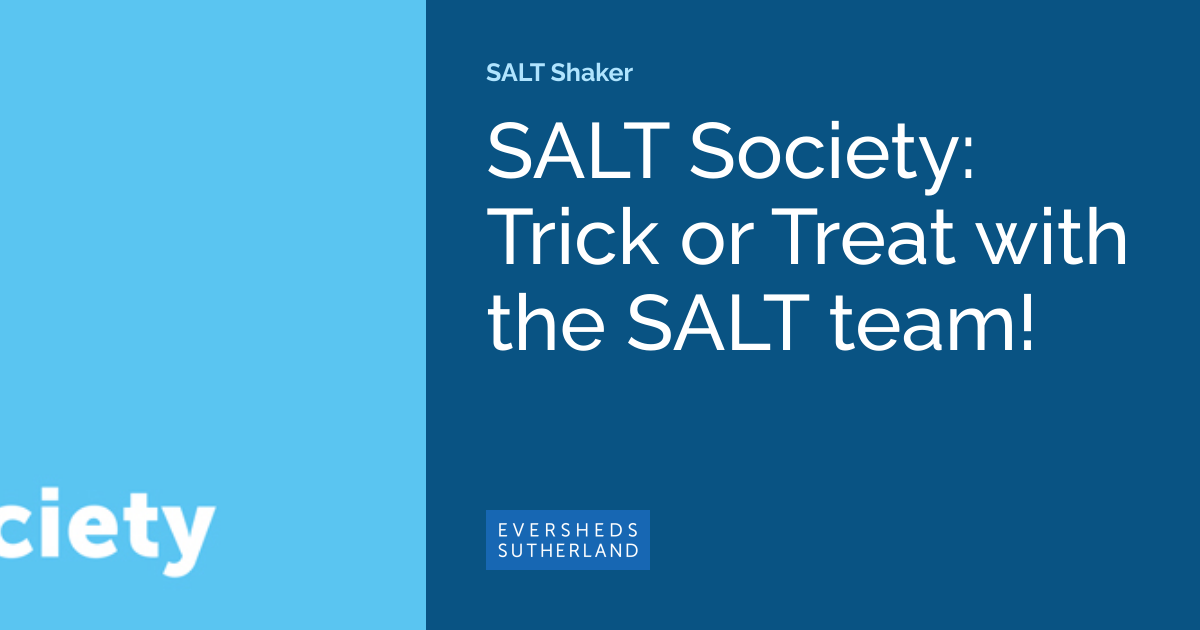 SALT Society: Trick or Treat with the SALT team! | SALT Shaker
