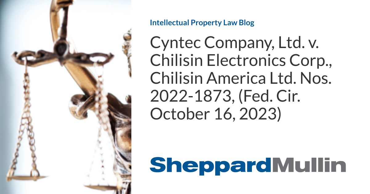 Cyntec Company, Ltd. v. Chilisin Electronics Corp., Chilisin America ...