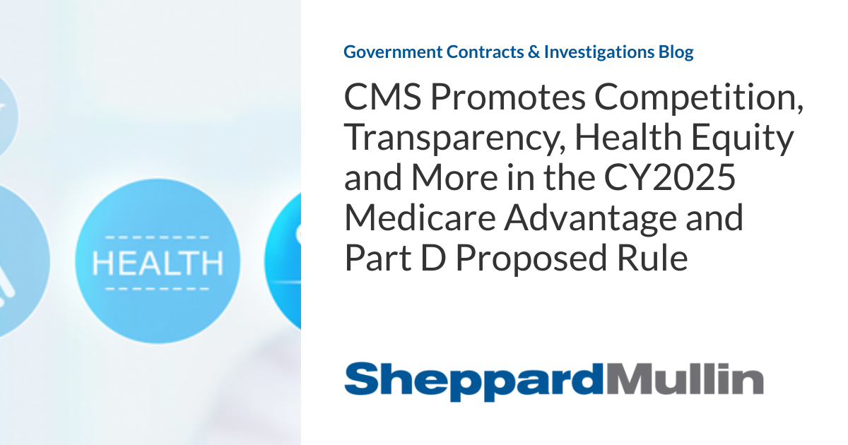CMS Promotes Competition Transparency Health Equity And More In The