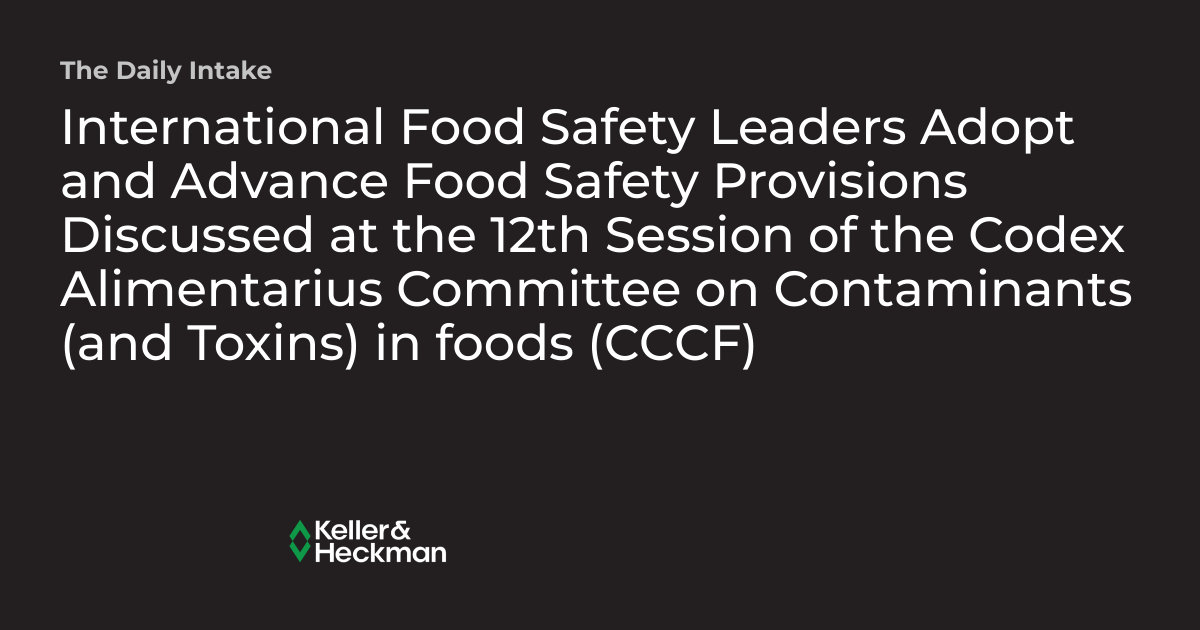International Food Safety Leaders Adopt and Advance Food Safety ...