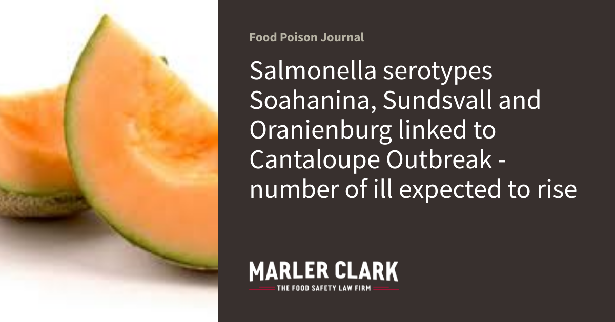 Salmonella serotypes Soahanina, Sundsvall and Oranienburg linked to ...
