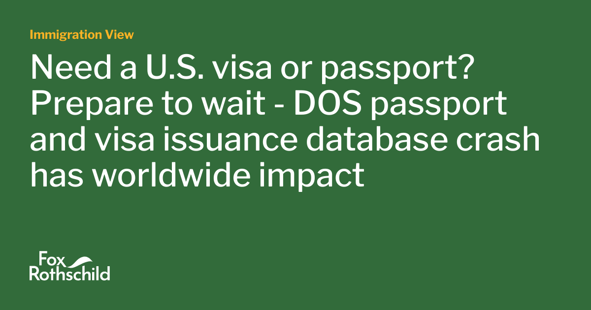 Need a U.S. visa or passport? Prepare to wait - DOS passport and visa ...