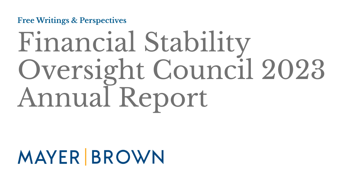 Financial Stability Oversight Council 2023 Annual Report | Free ...