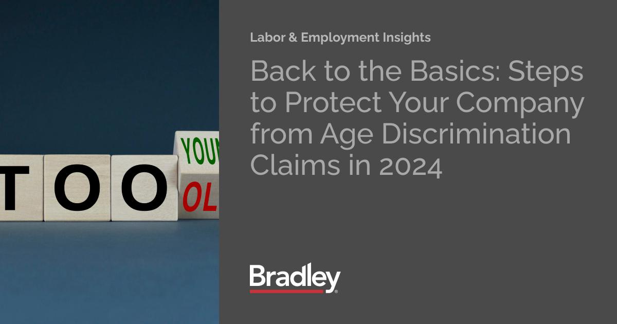 Back to the Basics: Steps to Protect Your Company from Age ...