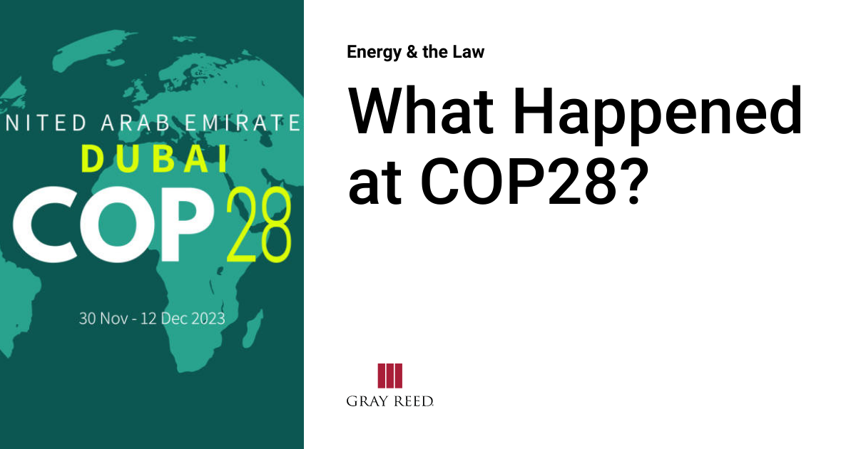 What Happened at COP28? | Energy & the Law