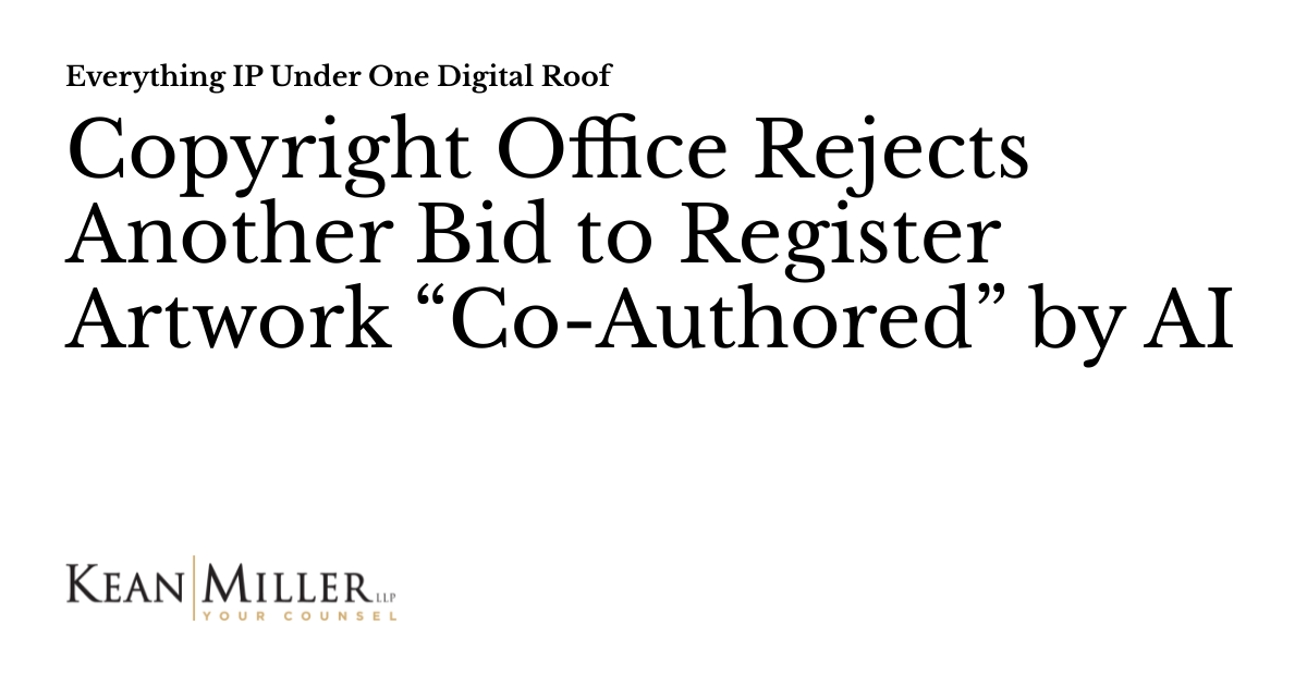 Copyright Office Rejects Another Bid to Register Artwork “Co-Authored ...