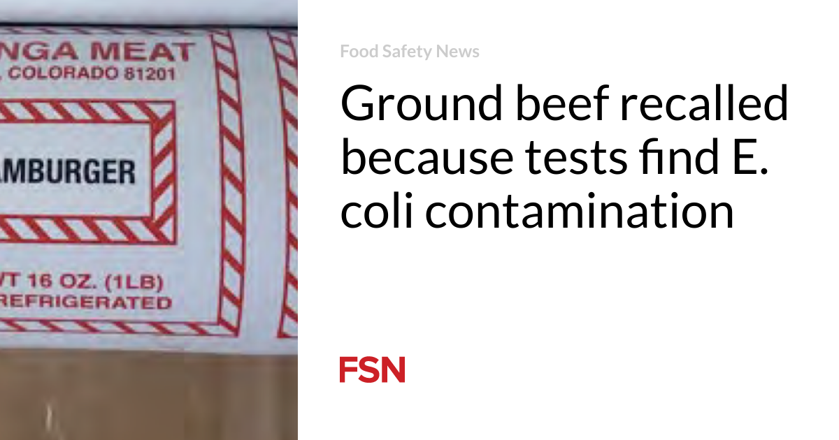 Ground beef recalled because tests find E. coli contamination | Food ...