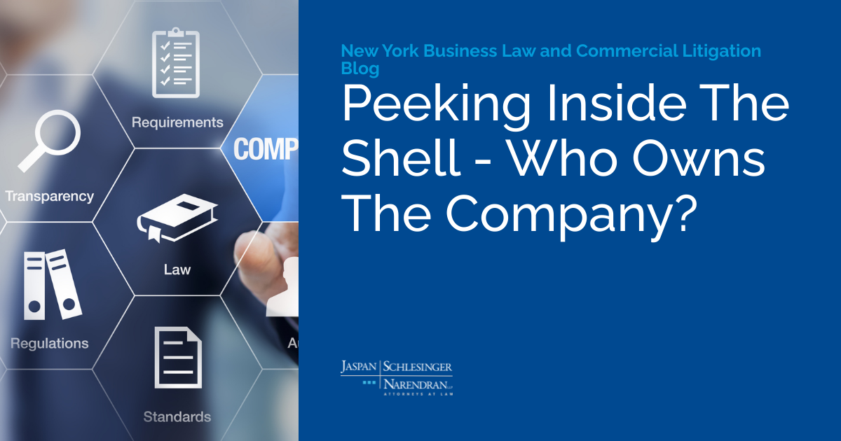 Peeking Inside The Shell - Who Owns The Company? | New York Business ...
