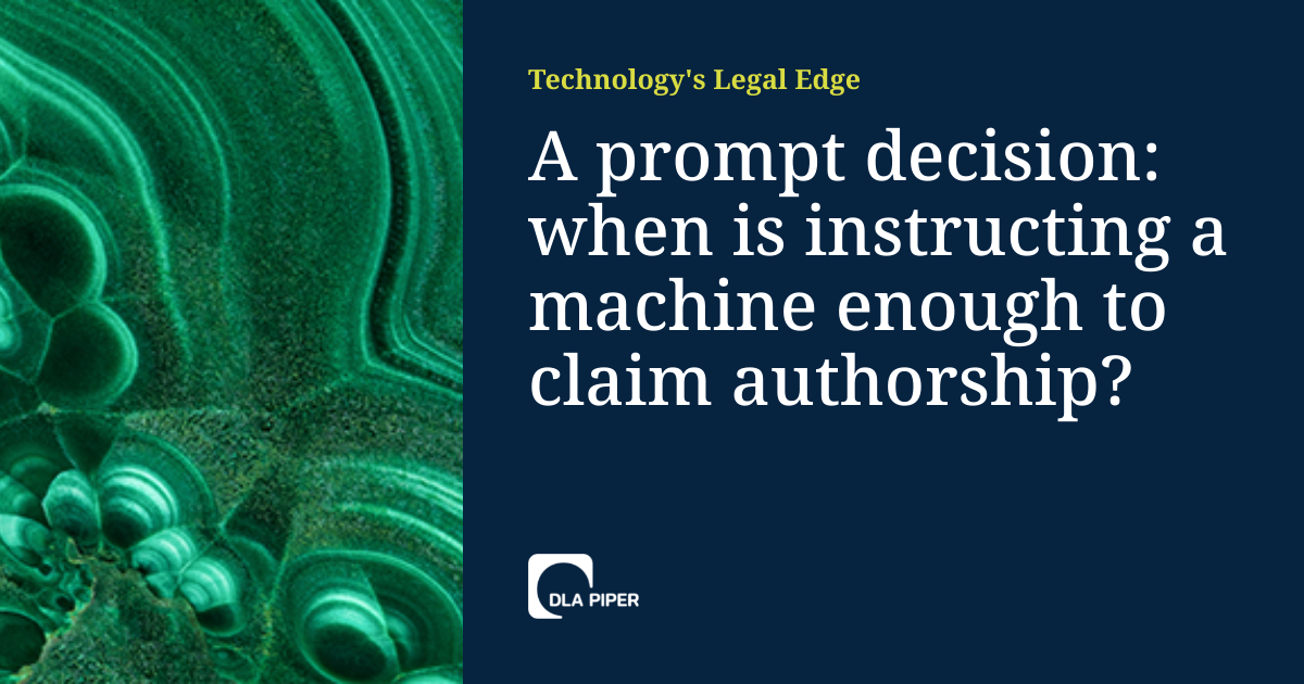A prompt decision: when is instructing a machine enough to claim ...