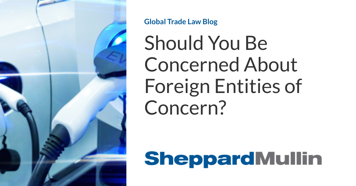Should You Be Concerned About Foreign Entities of Concern? | Global ...
