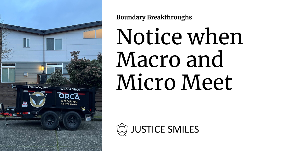 Notice when Macro and Micro Meet | Boundary Breakthroughs