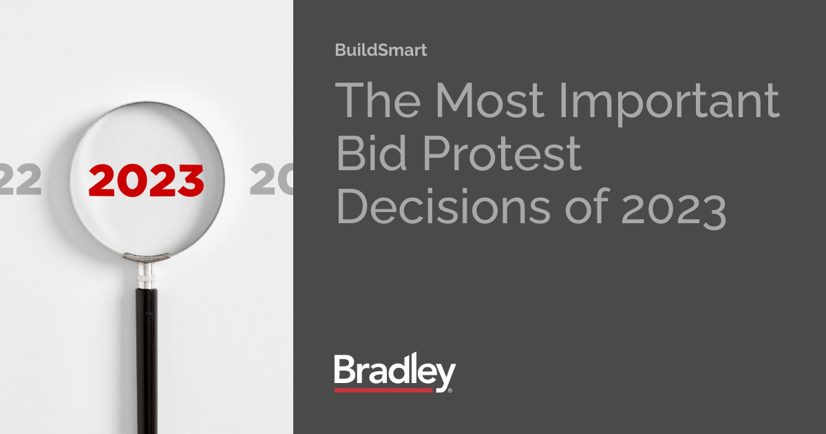 The Most Important Bid Protest Decisions of 2023 | BuildSmart