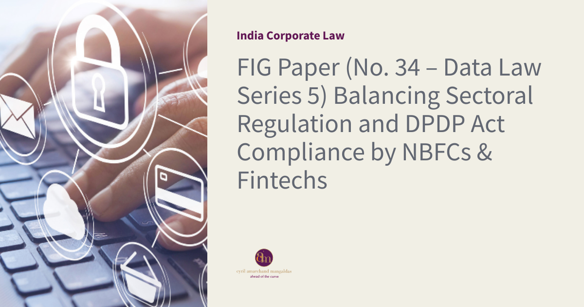 FIG Paper (No. 34 – Data Law Series 5) Balancing Sectoral Regulation ...