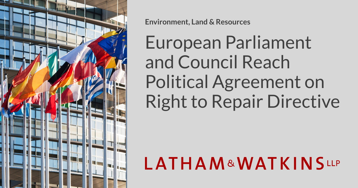 European Parliament and Council Reach Political Agreement on Right to ...