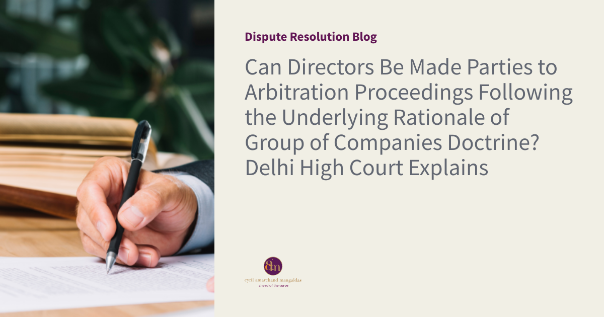 Can Directors Be Made Parties to Arbitration Proceedings Following the Underlying Rationale of ...