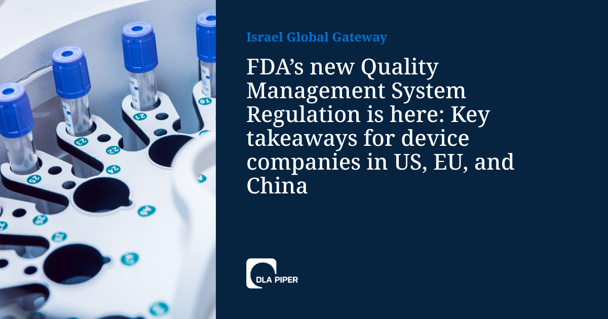 FDA’s new Quality Management System Regulation is here: Key takeaways ...