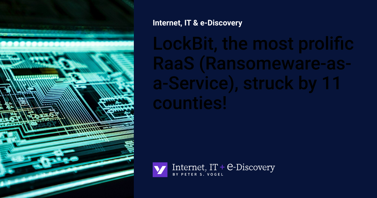 LockBit, the most prolific RaaS (Ransomeware-as-a-Service), struck by ...