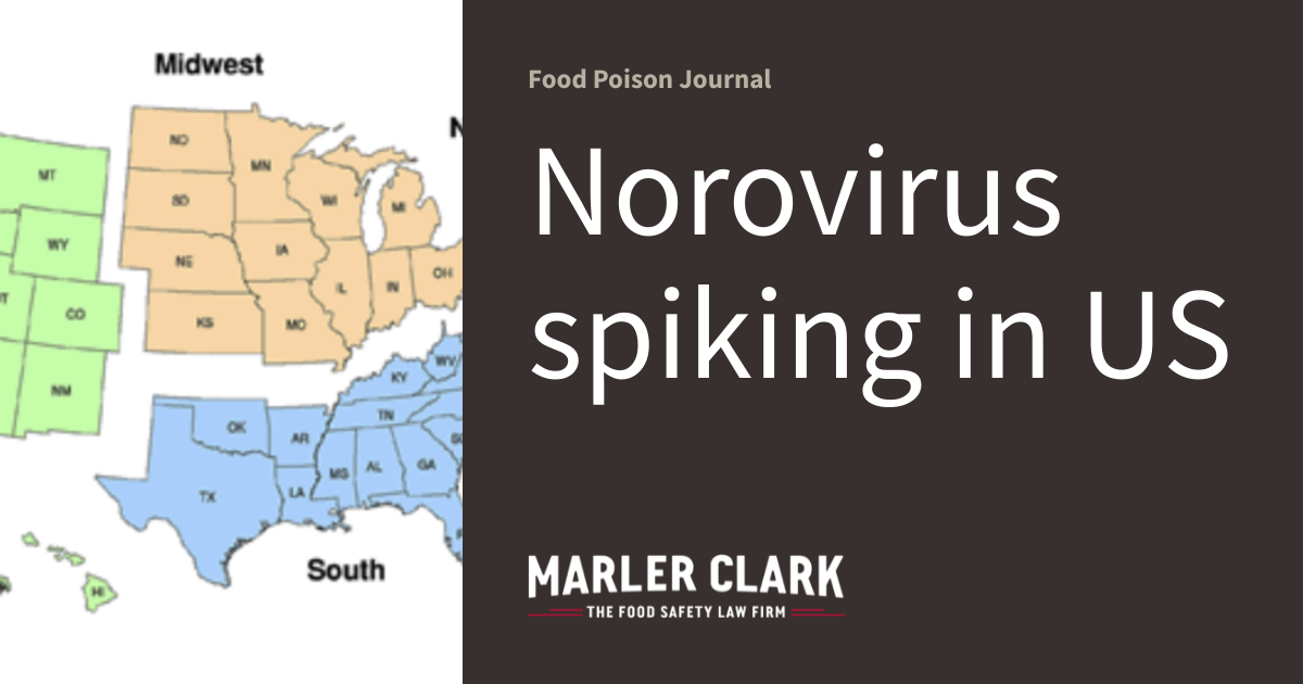 Norovirus spiking in US | Food Poison Journal