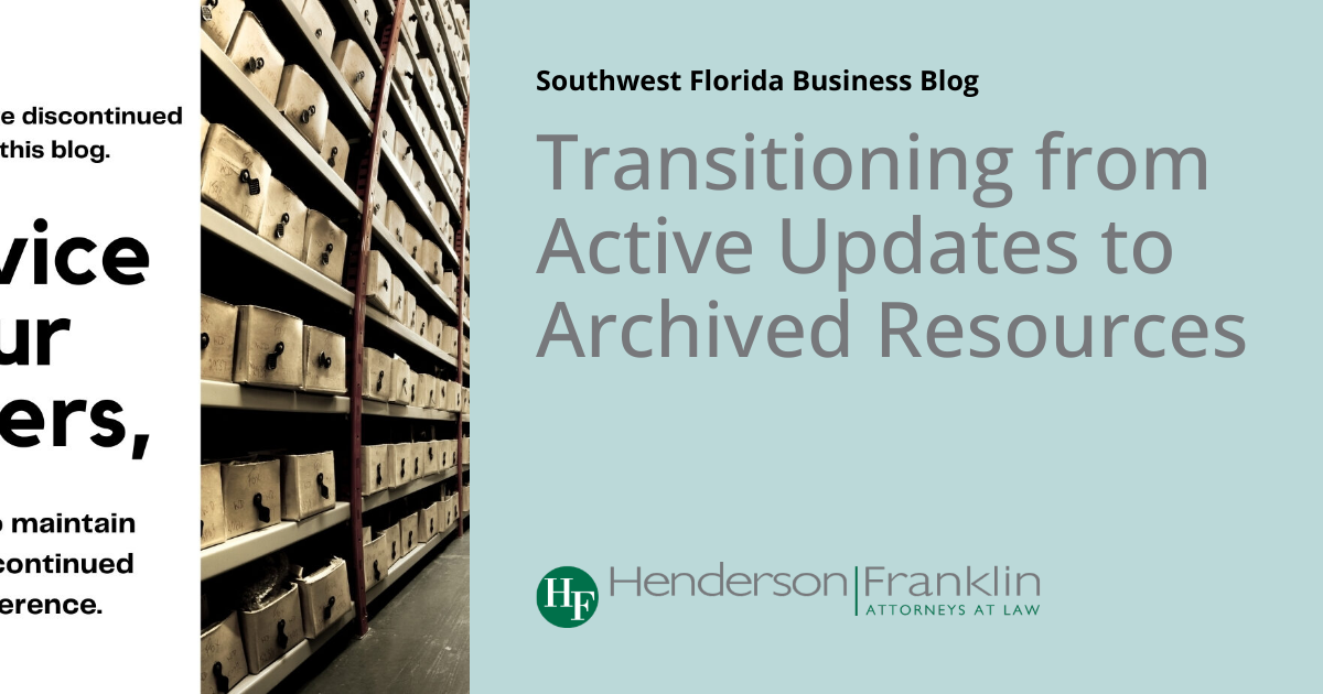 Transitioning from Active Updates to Archived Resources | Southwest ...